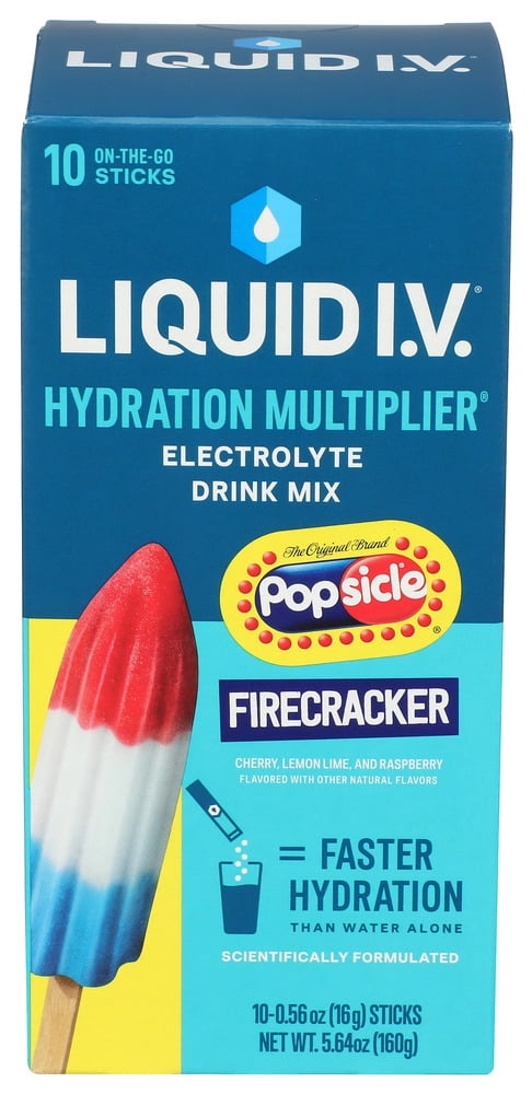 (Pack Of 3) Liquid Iv Hydration Electrolyte Drink Mix Firecracker 5.64 ...