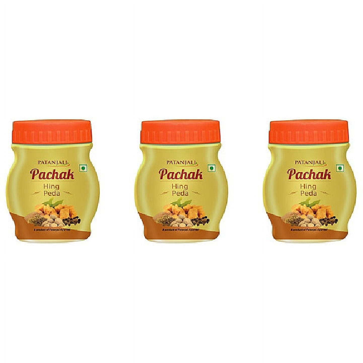 Pack Of 3 - Patanjali Pachak Hing Peda - 3.5 Oz (100 Gm) - Walmart.com
