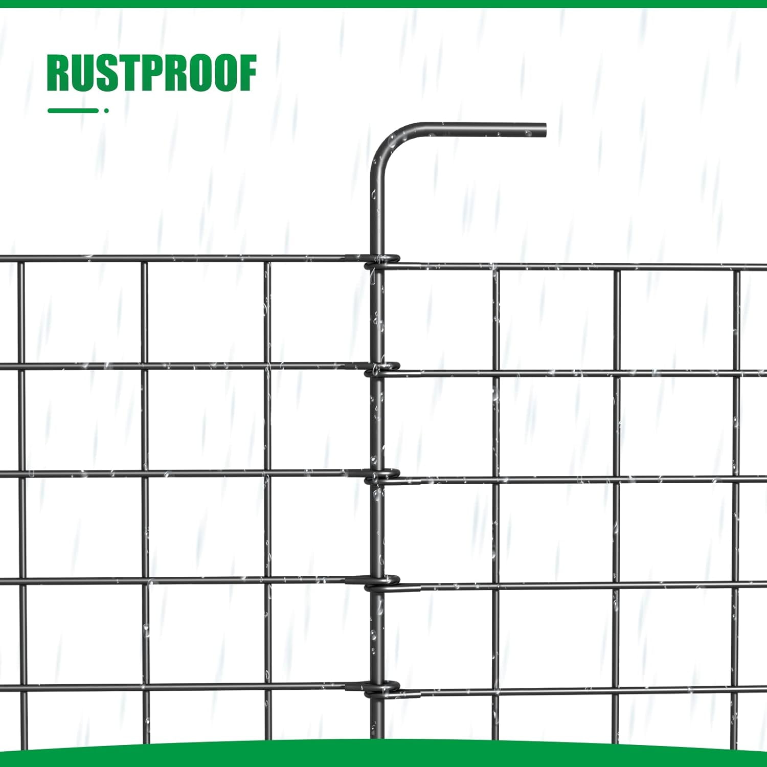 Pack Of 32 Outdoor Decorative Garden Fence, 24 x 11 Feet, Rustproof ...