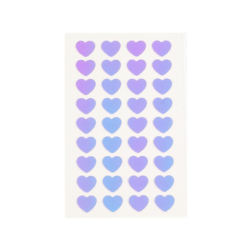 Pack Of 36 Colorful Love Colorful Acne Patches Love Shaped Hydrocolloid ...