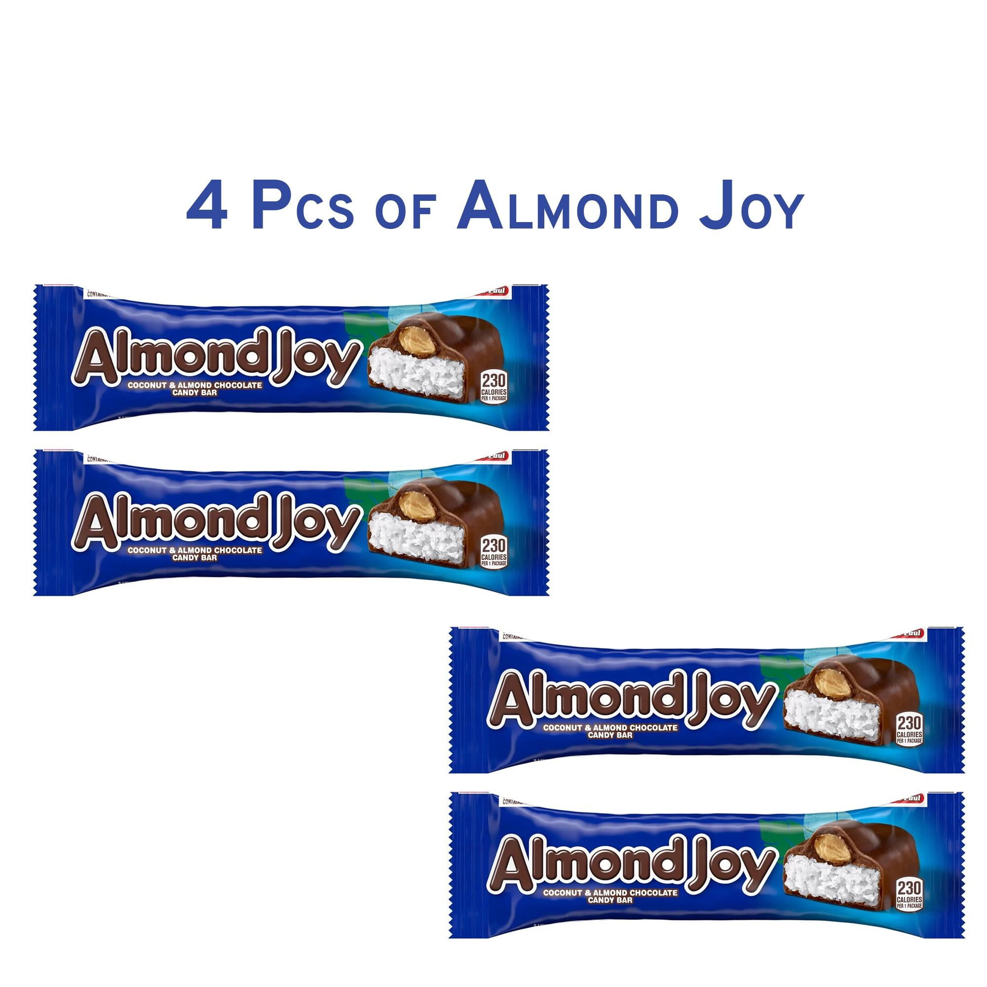 Pack Of 4 ALMOND JOY Coconut and Almond Chocolate Candy Bar | 1.61 Oz ...