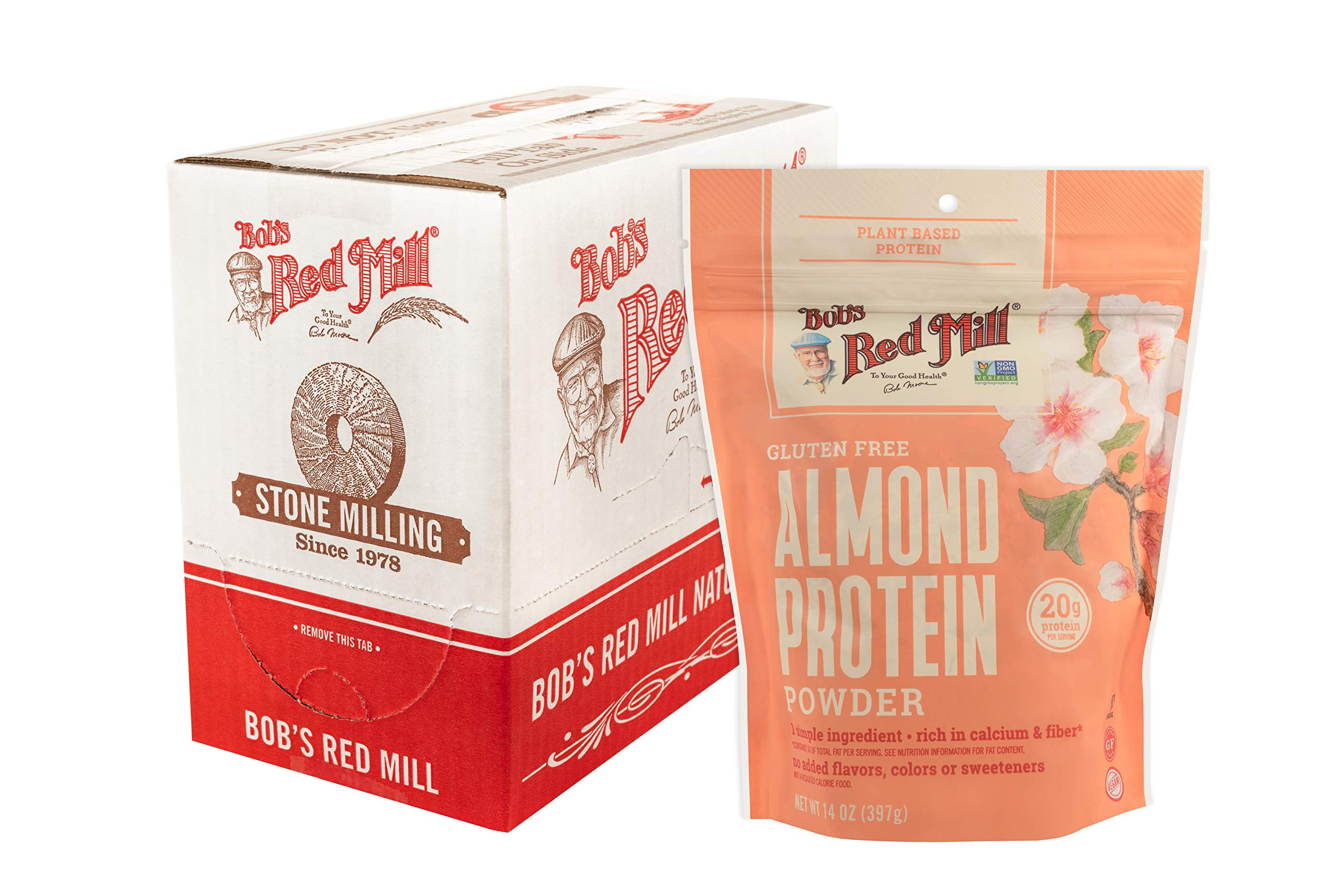 (Pack Of 4) Bobs Red Mill Protein Powder Almond Grain Free 14 Oz ...