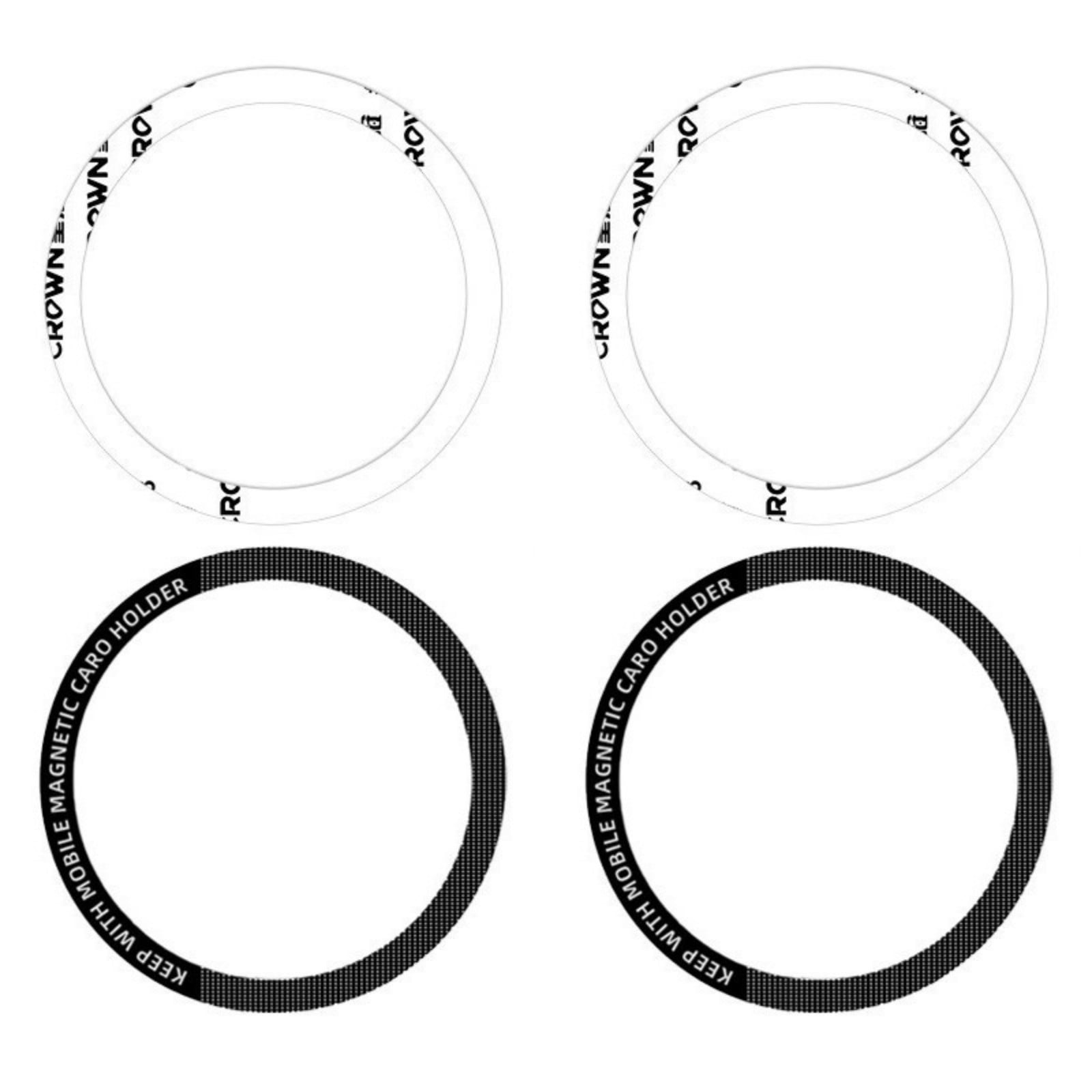 Pack Of 4 Ergonomic Stainless Steel Ringing Stickers Circles for Phones ...