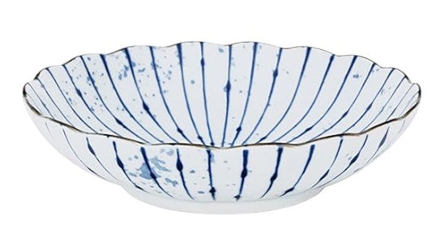 Pack Of 6 Fubuki Tokusa Made In Japan Round Flair Deep Plates Shallow ...