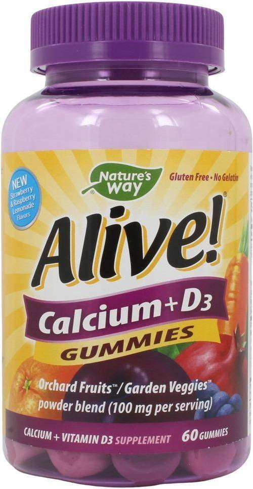 (Pack Of 4) Nature's Way Gummy Alive Calcium 60 Capsules - Walmart.com
