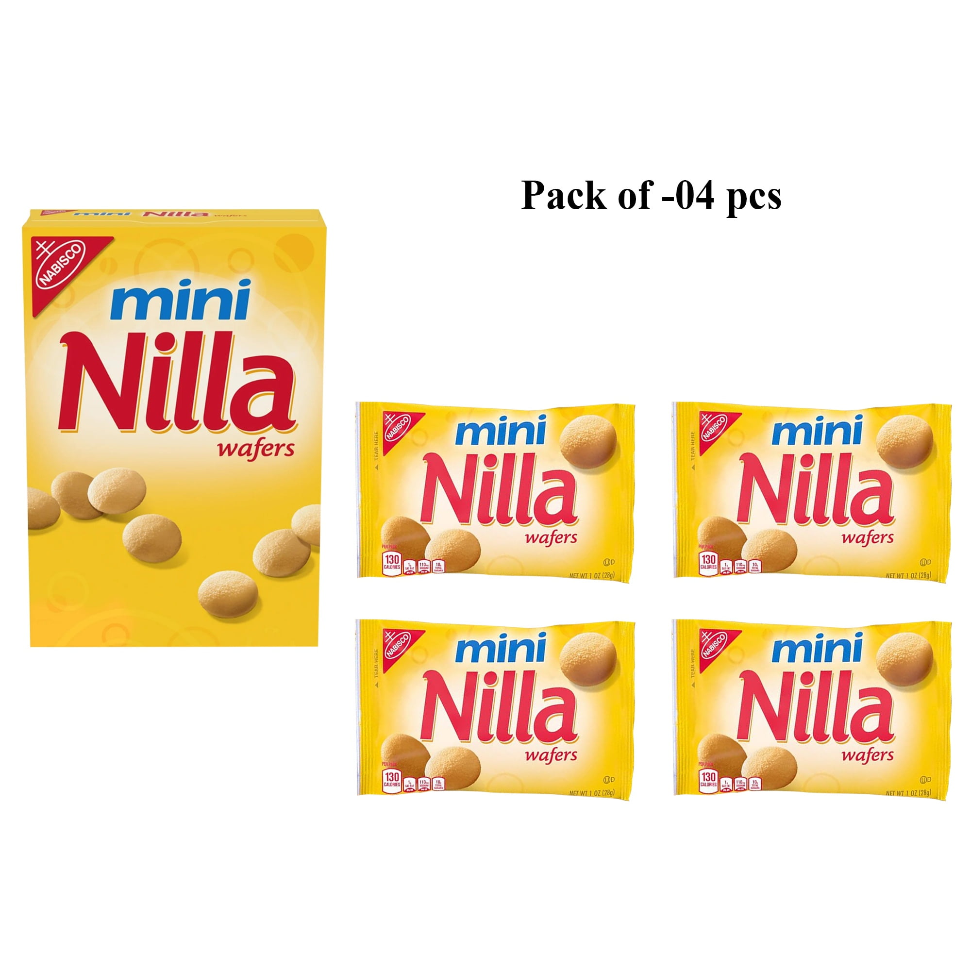 CROWN CRAZE Mini Nilla Vanilla Wafers Cookies, Sweet and Crispy Snack ...