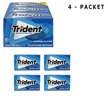 Trident Layers Wild Strawberry & Tangy Citrus Sugar Free Gum, 12 Packs ...