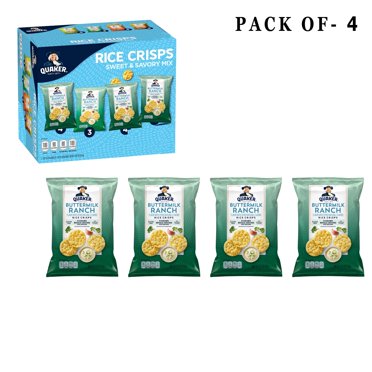 Quaker Gluten Free Crispy Rice Crisps, Buttermilk Ranch Flavor, 6.06 oz ...