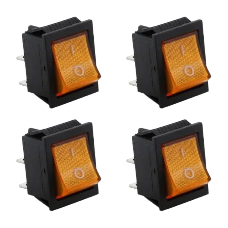 Pack Of 4 Rocker Switches With LED Indicators Light Accessory for Easy ...