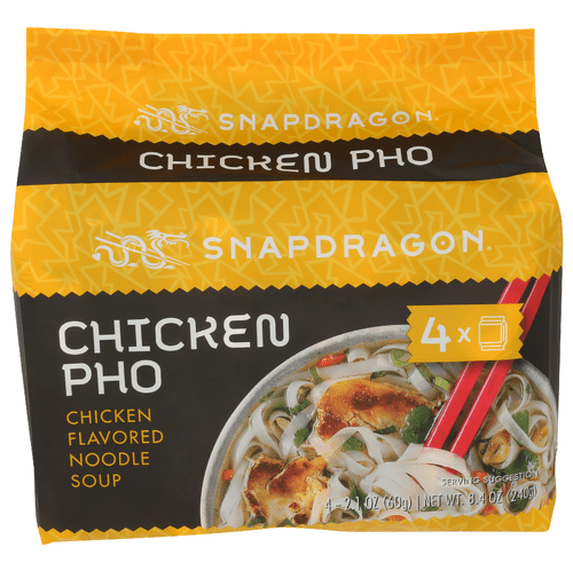 (Pack Of 4) Snapdragon Noodle Pho Chicken 4 Pack 8.4 Oz - Walmart.com