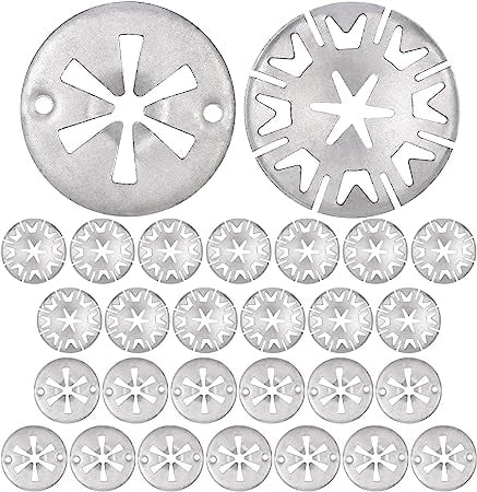 Pack Of 40 Metal Clamping Discs Heat Protection Plate 30 Mm Heat Plate ...