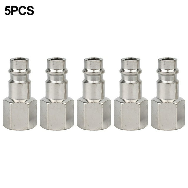 Pack Of 5 1/4" Female Npt Air Coupler Plug Industrial Air Plug ...