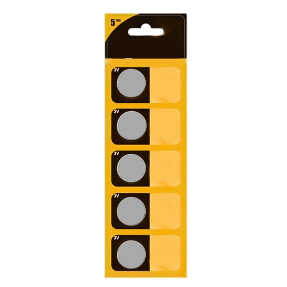 Pack Of 5 2032 3V Lithiums Coin Cell Batteries For Watches, Car Key ...
