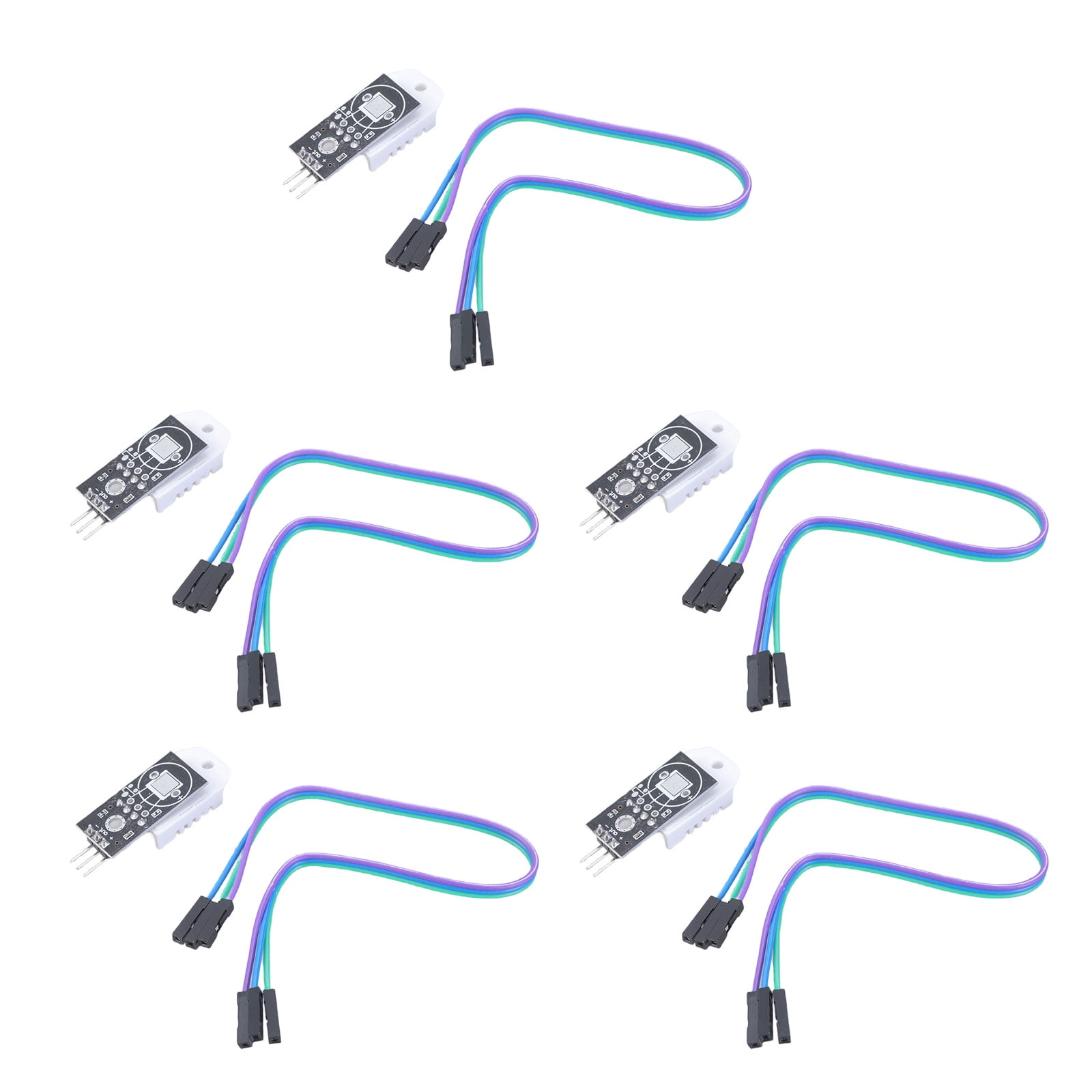 Pack Of 5 High Accuracy Temperature Humidity Sensors High Precisions ...