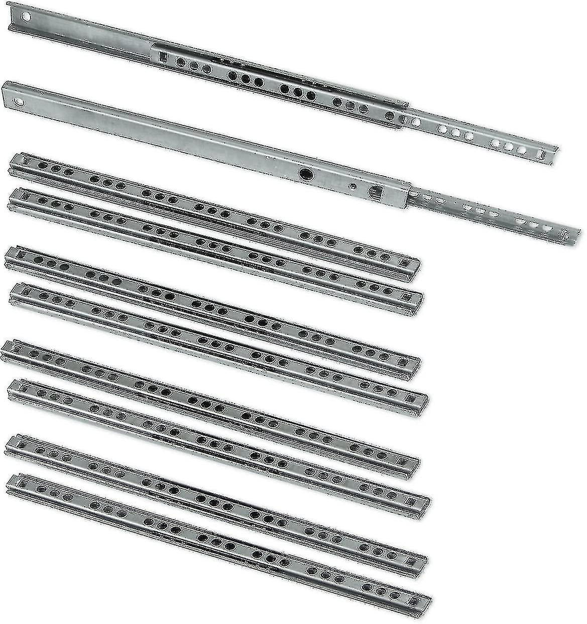 Pack Of 5 Pairs (10 Pieces) Slides/ball Slides Extract Part 17mm X ...
