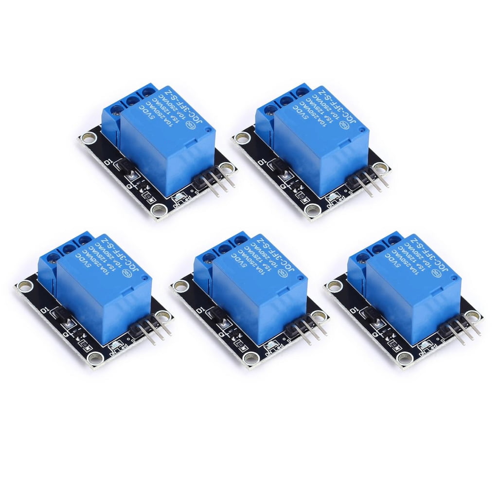 Pack Of 5 Single Channel Relays Modules Board 12V Relays Modules Board ...