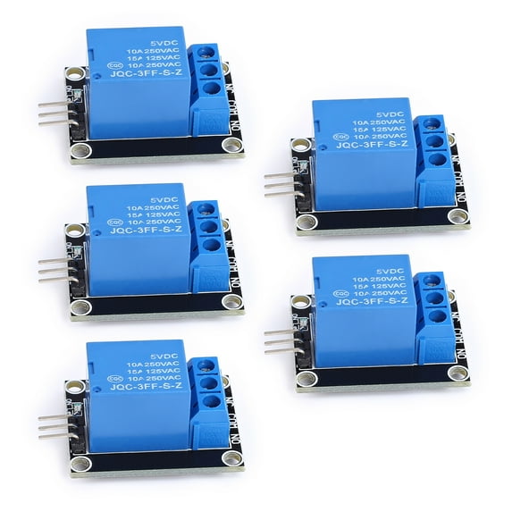 Pack Of 5 Single Channel Relays Modules Board 12V Relays Modules Board ...