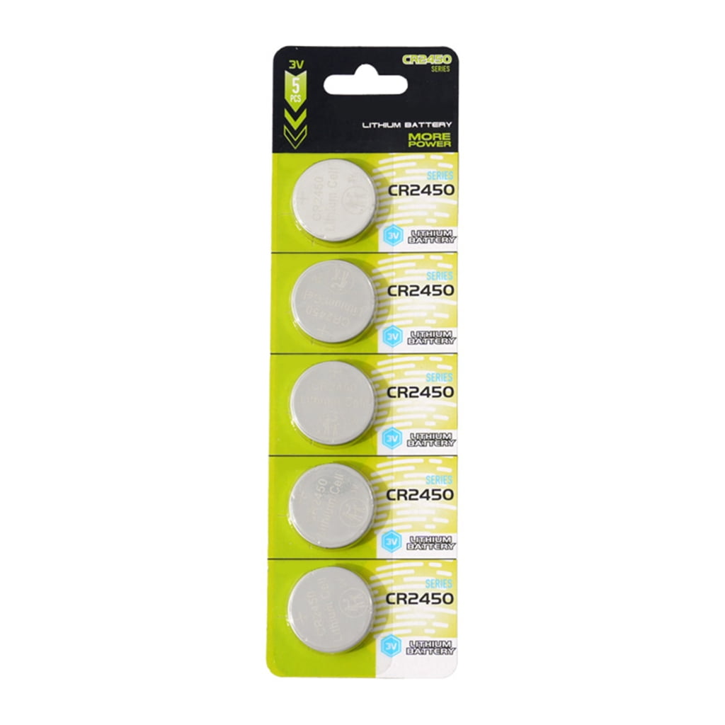 Pack Of 5pc/10pc CR2450 Lithium Button Cells 3V CR2450 Battery Long ...