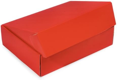 Pack Of 6, 12 x 9 x 3" Red Gourmet Shipping Boxes Auto Lock Boxes 1 ...
