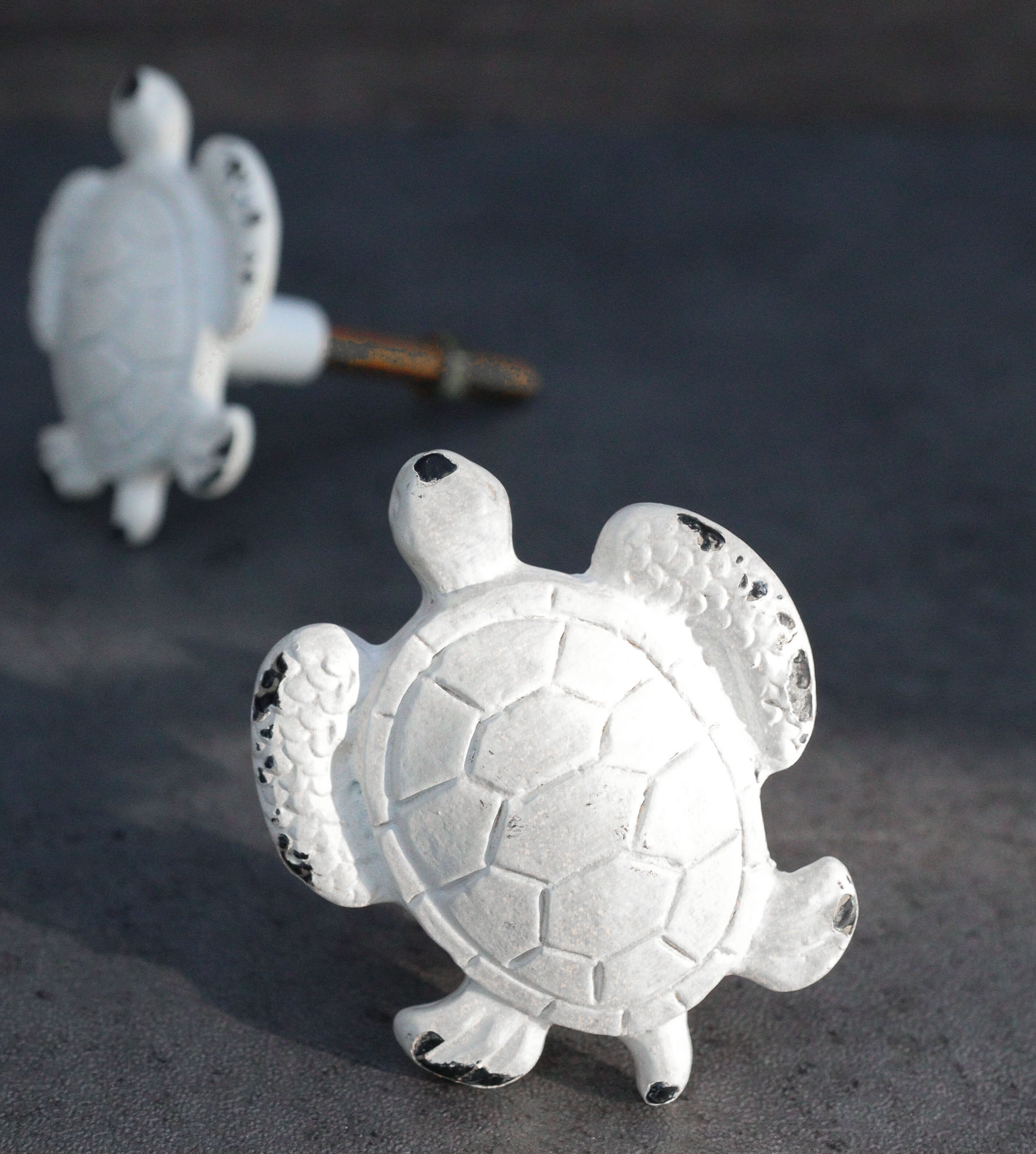 Pack Of 6 Aged White Nautical Marine Sea Turtle Drawer Cabinet Door Pull Knobs - Walmart.com
