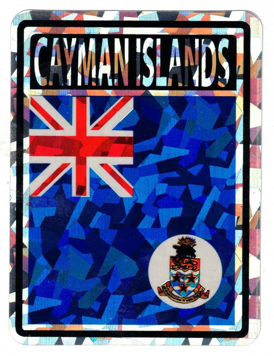 Pack Of 6 Cayman Islands Country Flag Reflective Decal Bumper Sticker ...
