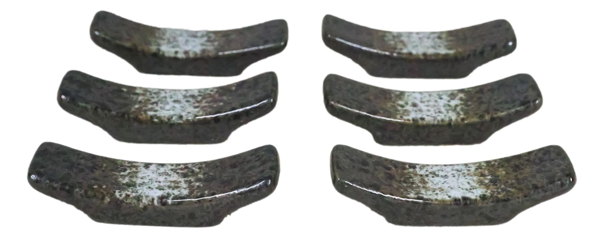 Pack Of 6 Charcoal Grey Hakumu Collection Porcelain Chopsticks Hashioki ...