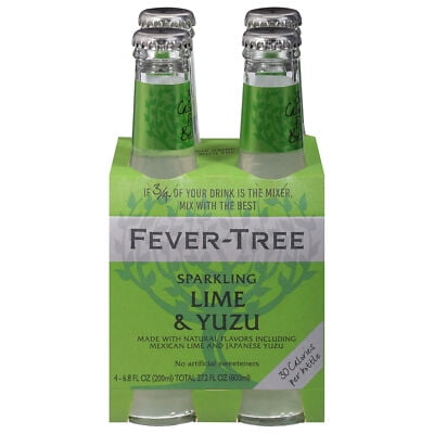 (Pack Of 6) Fever Tree Soda Sparkling Lime And Yuzu 27.2 Fo - Walmart.com