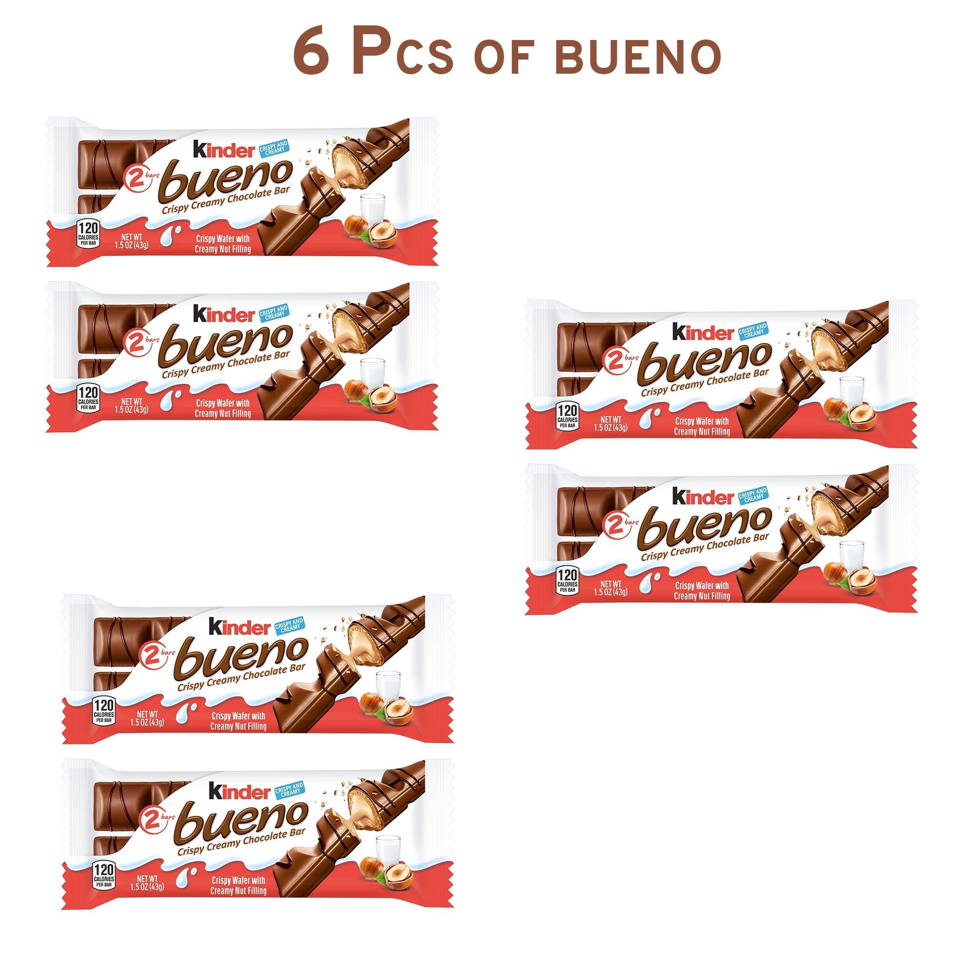 Pack Of 6 Kinder Bueno Crispy Creamy Chocolate Bar | 1.5 Oz Per Bar ...