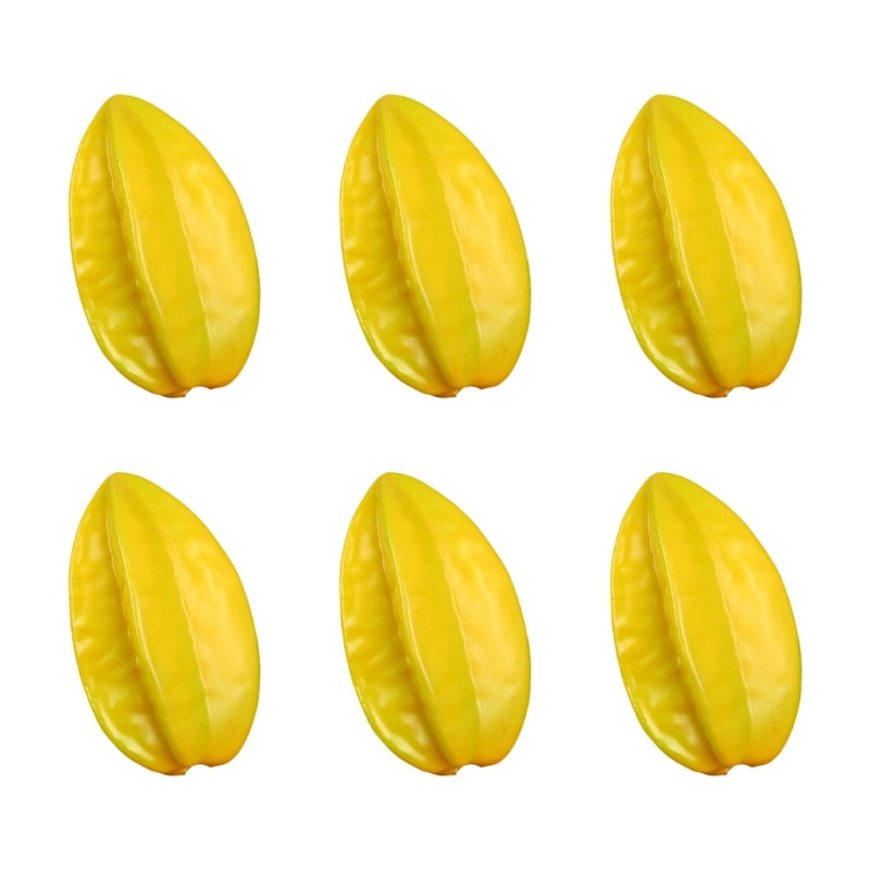 Pack Of 6 Lifelike Artificial Fruits Models Functional Use Faux Fruits ...