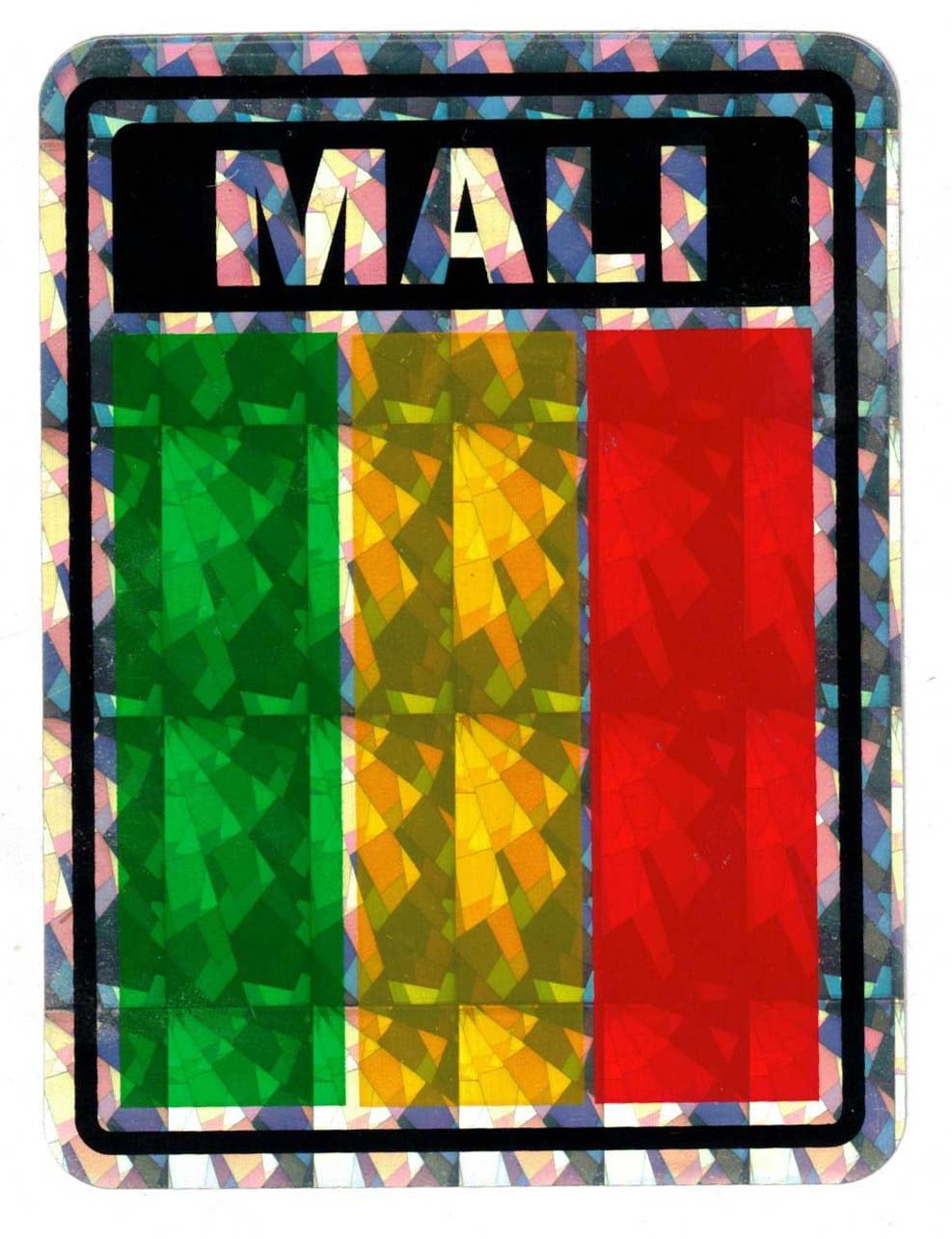 Pack Of 6 Mali Country Flag Reflective Decal Bumper Sticker DC-148 ...
