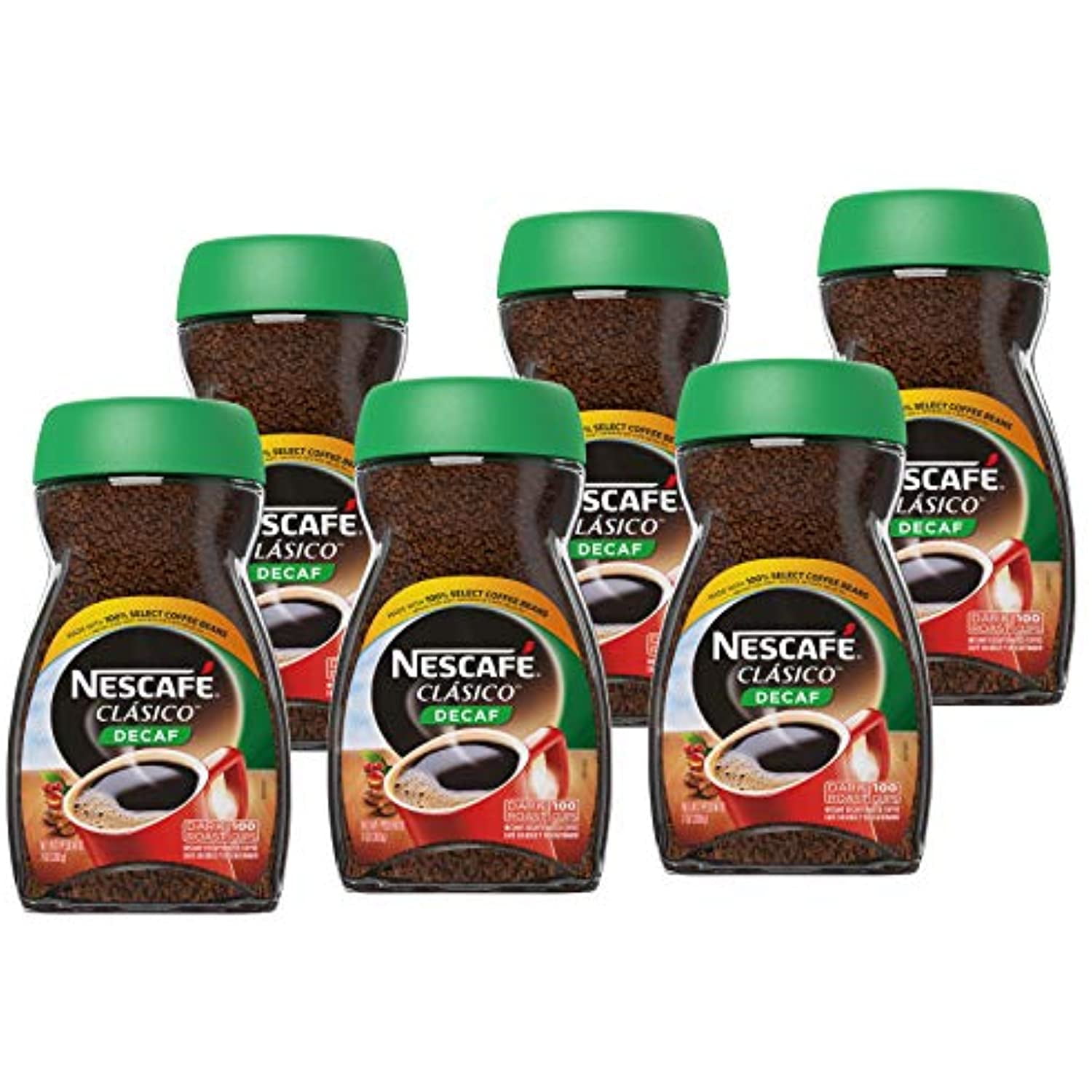 Pack Of 6 - Nescafe Clasico Decaf Instant Coffee 7 Oz. Jar - Walmart.com