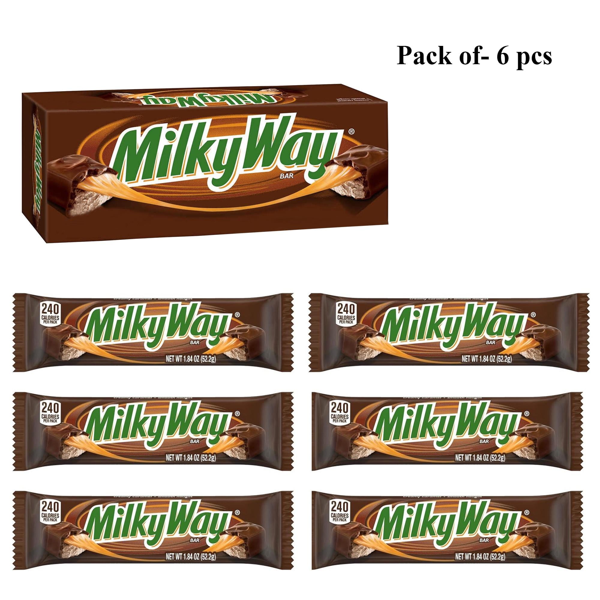 Pack Of 6 Pcs MilkyWay Milk Chocolate Candy Bars Original Flavor | 1.84 ...