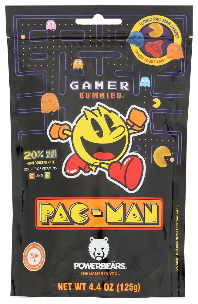 (Pack Of 6) Powerbears Gummies Pacman Gamer Bag 4.4 Oz - Walmart.com