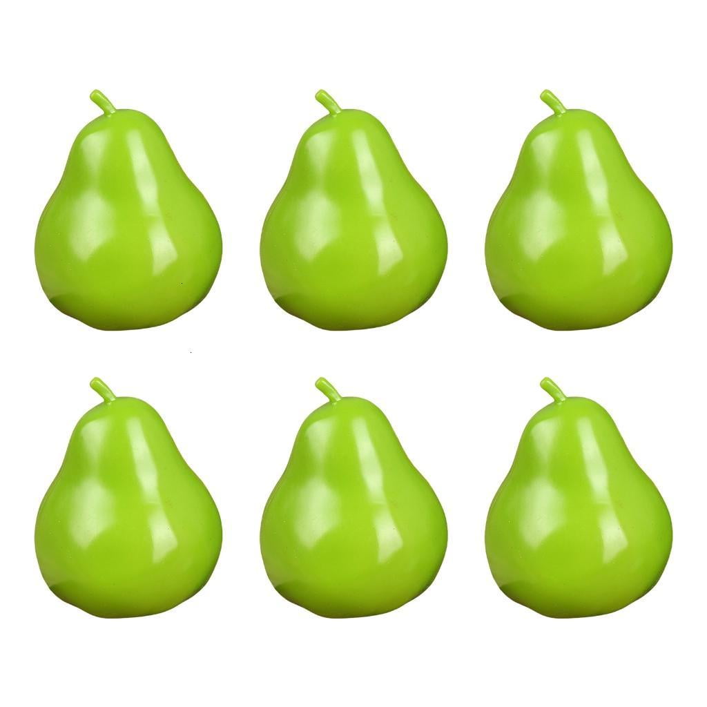 Pack Of 6 Realistic Artificial Fruits Model Functional Use Faux Fruits ...