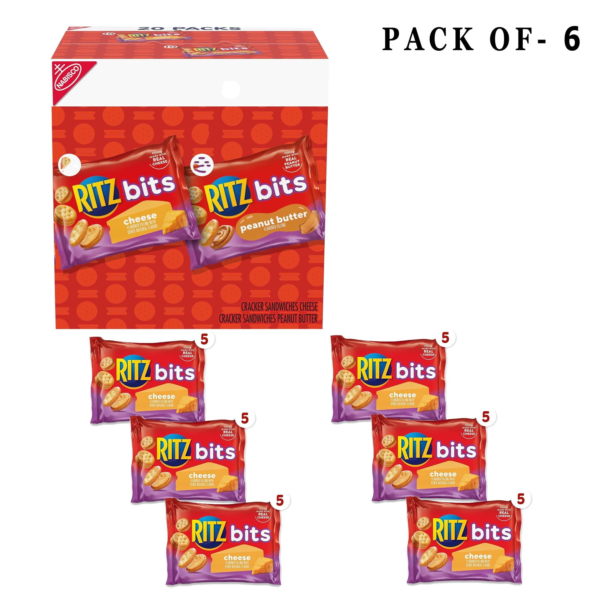 Pack Of 6 Ritz Bits Cheese Cracker Sandwiches Made With Real Cheese | 1 ...