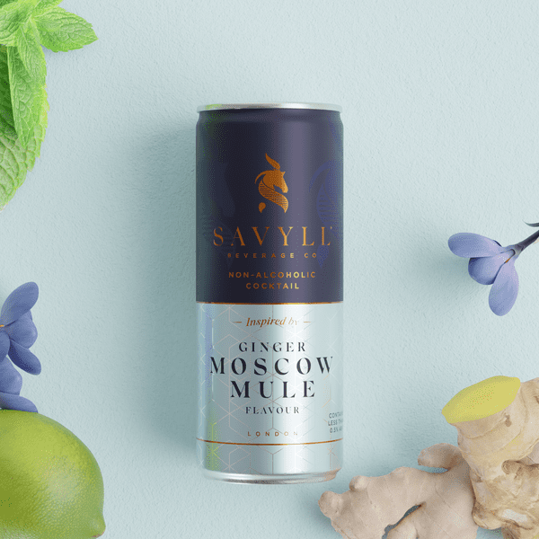 (Pack Of 6) Savyll Non-Alcoholic Cocktail Moscow Mule 4 Pack 34 Fo ...
