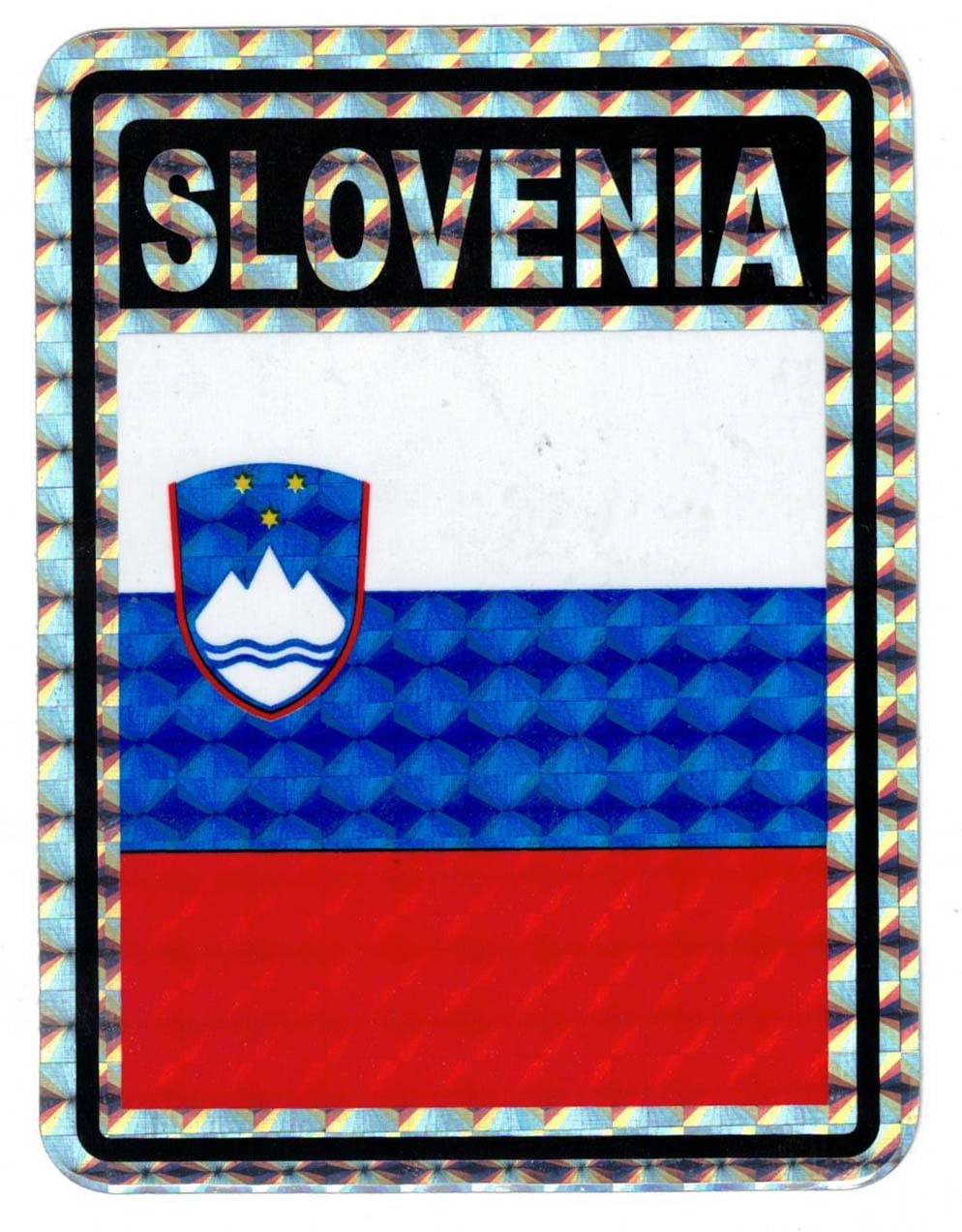 Pack Of 6 Slovenia Country Flag Reflective Decal Bumper Sticker DC-214 ...