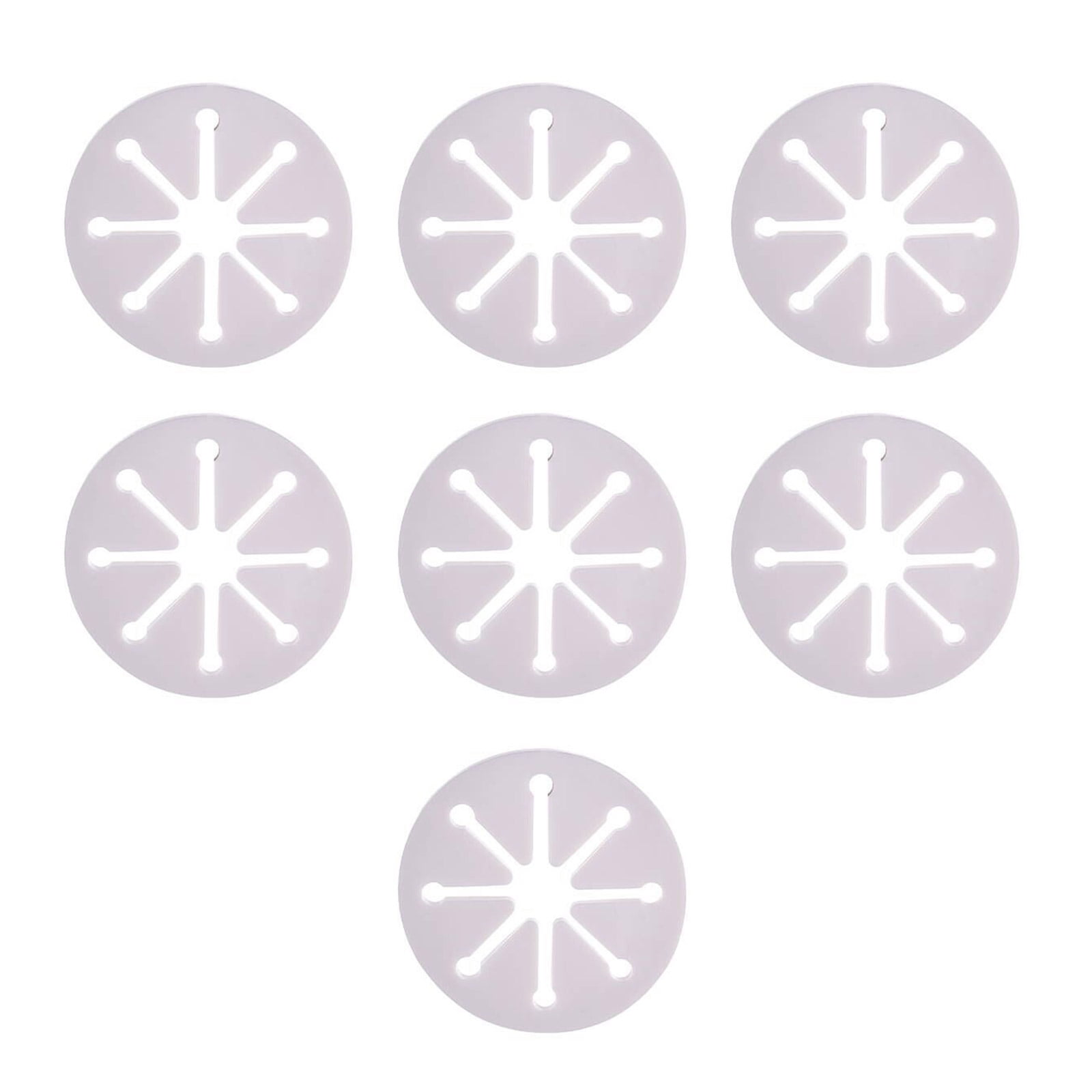 Pack Of 7 Sock Organizers for Easy Pairing and Storage Colorful PVC ...