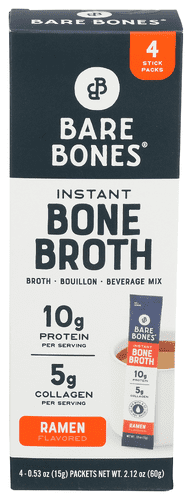 (Pack Of 8) Bare Bones Bone Broth Stick Instant Ramen 4 Count 2.12 Oz ...