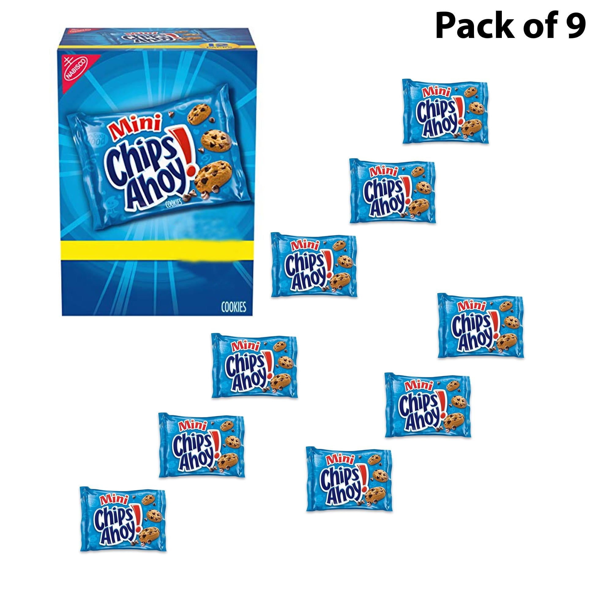 Pack Of 9 CHIPS AHOY! Mini Original Chocolate Chip Cookies | 1.4 Oz Per ...