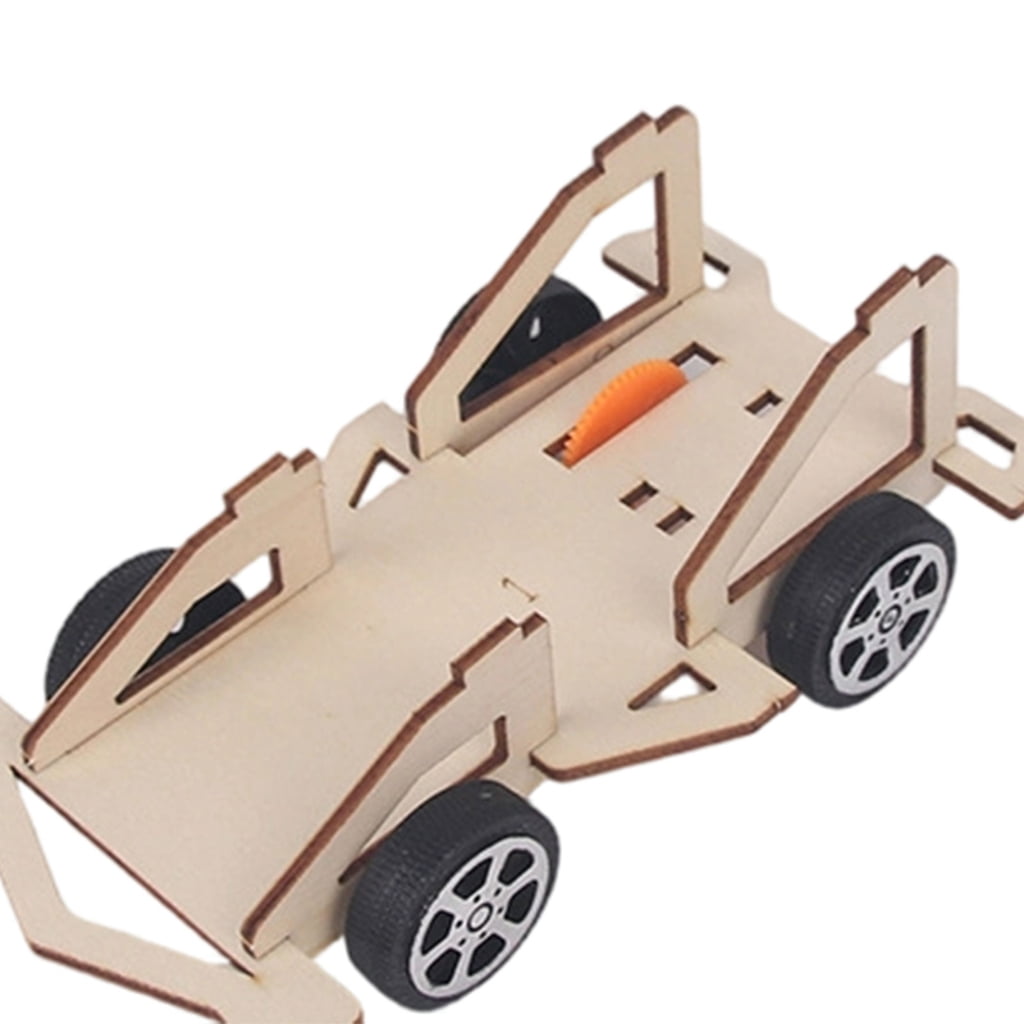 Pack Of Educational Wooden Electric Race Car Assembly Model Set For ...
