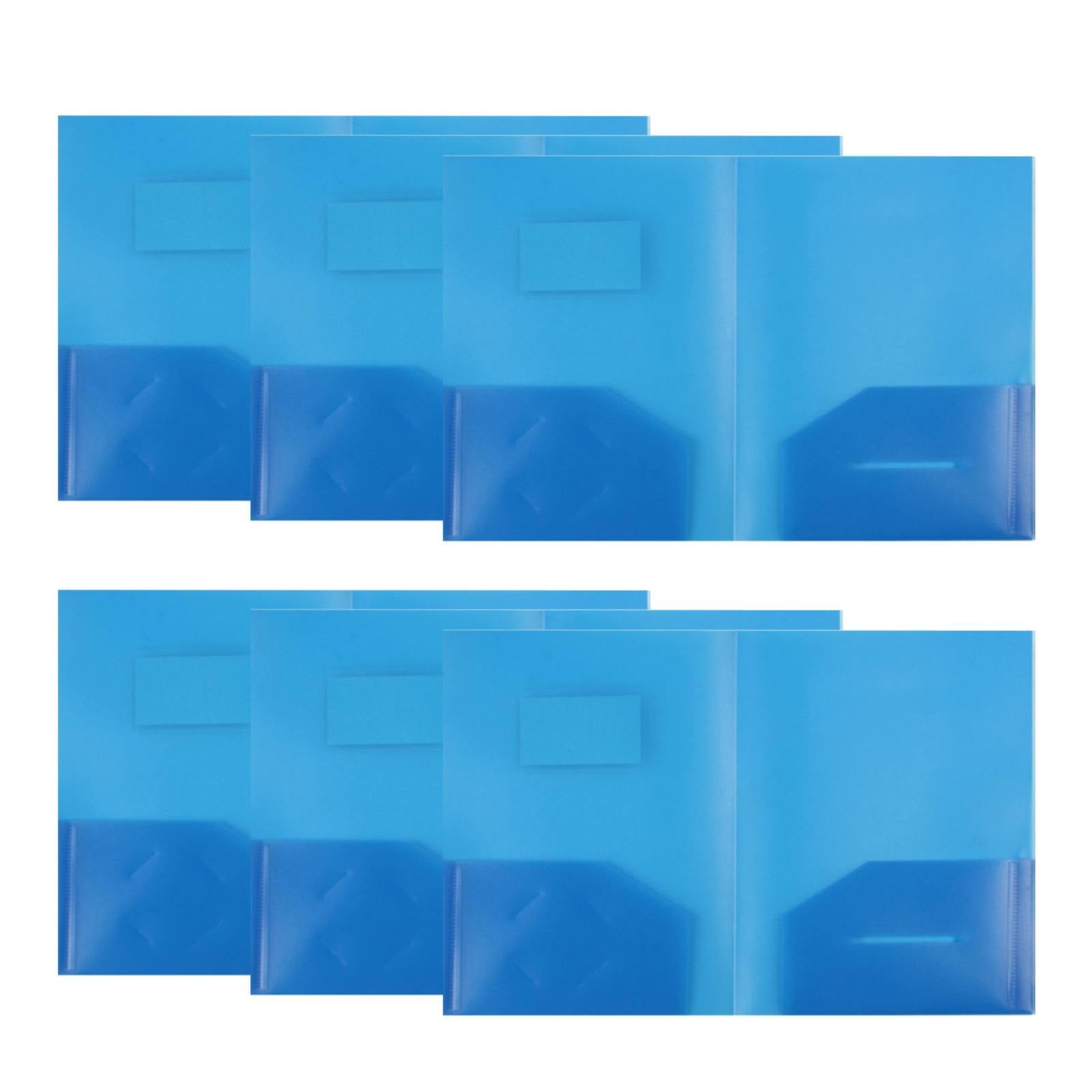 Pack Plastic Pocket Folder Heavy Duty Folders with Pockets Fit A4 ...