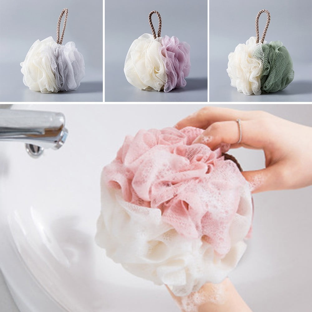 Pack Premium 12 Cm Mesh Ball Sponge Scrunchie Shower Body Exfoliating ...