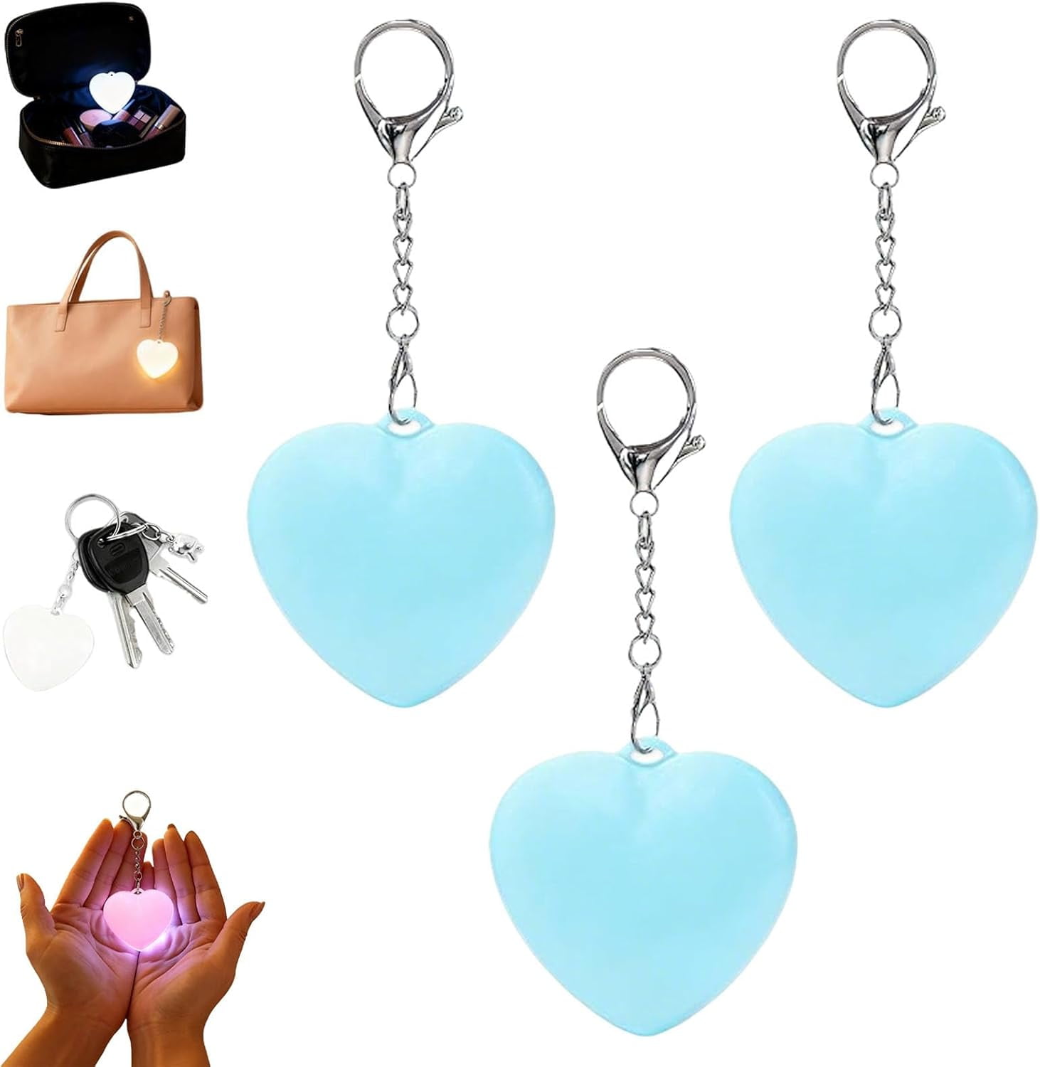Pack Purse Light Handbag Light, Love Wallet Tote Bag Touch Sensing ...