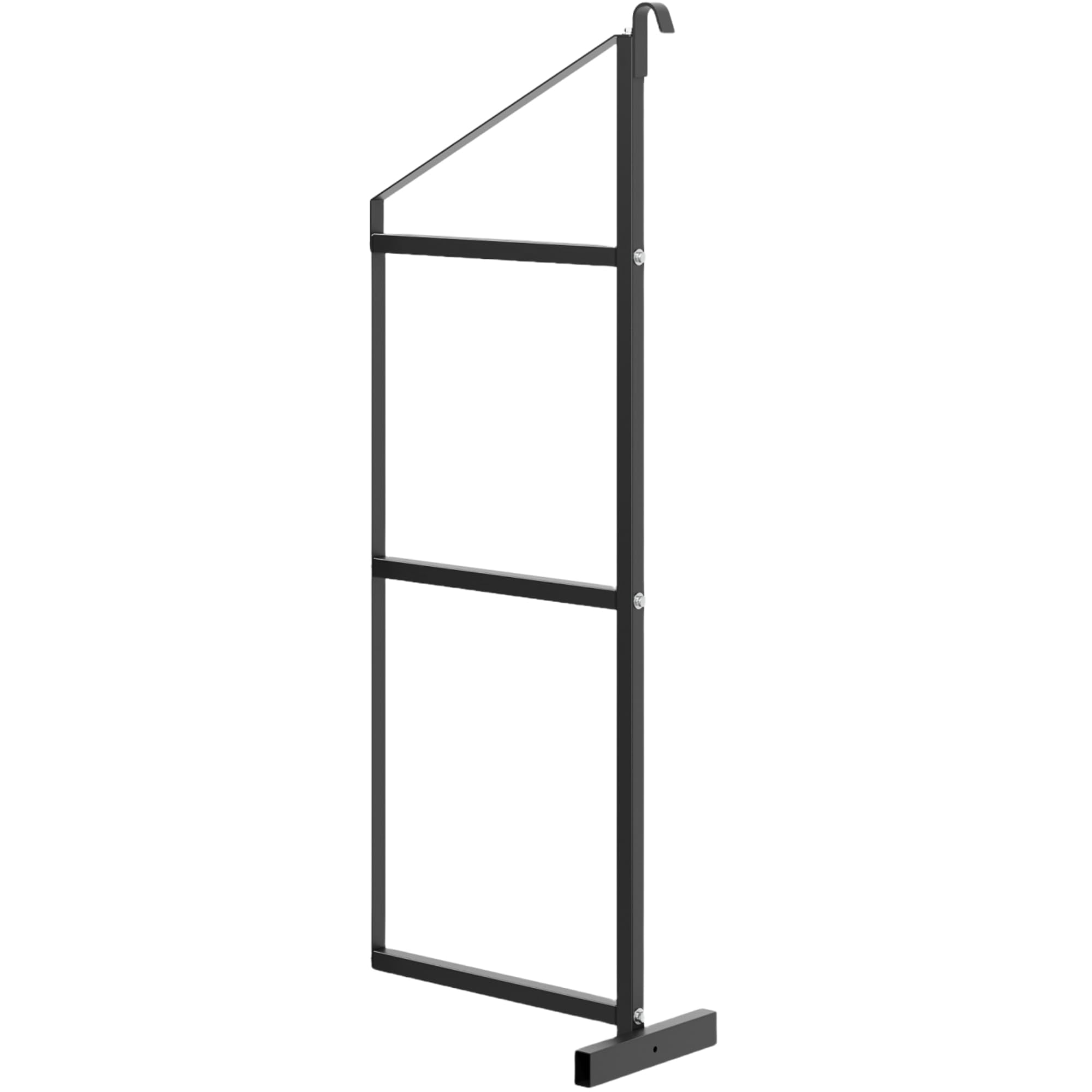 Pack Shipping Container Shelving Bracket, 3-Tier Adjustable Black Power ...