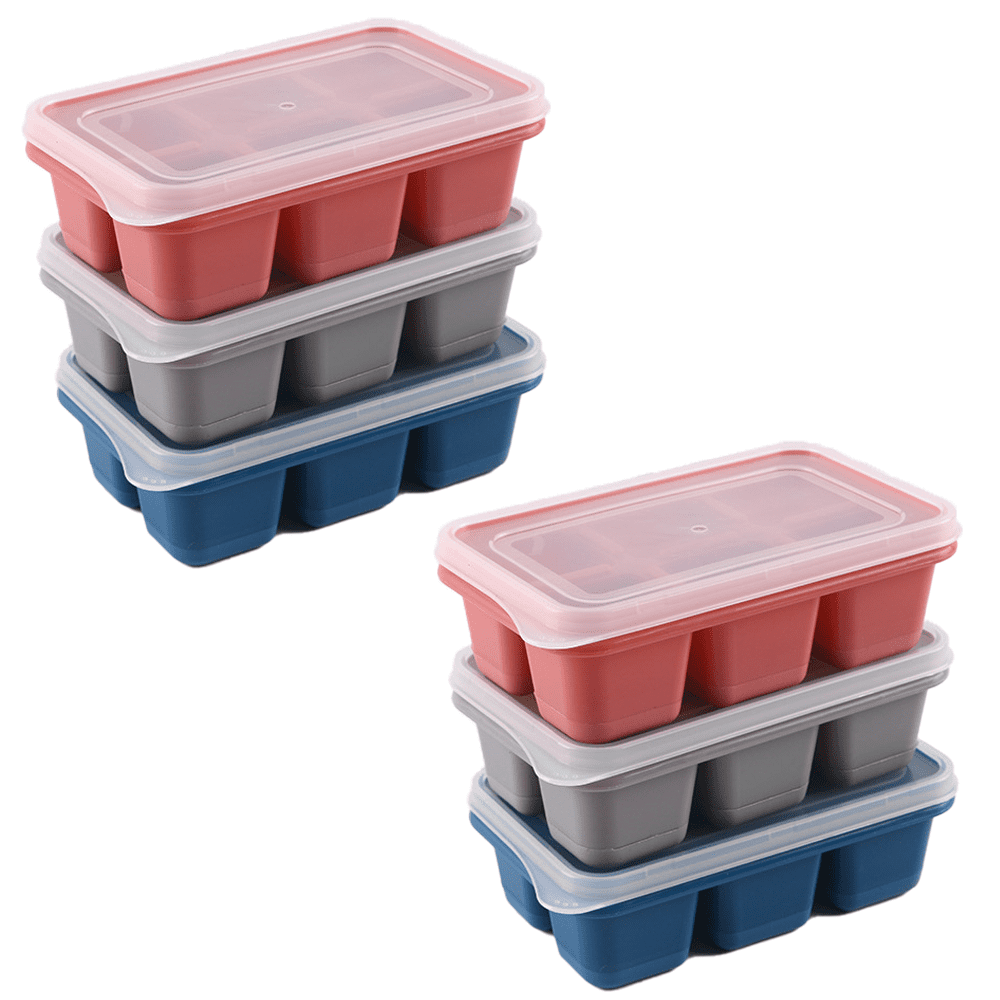 Pack Small Ice Cube Trays with Lid,Mini Ice Cube Trays for Freezer, for ...