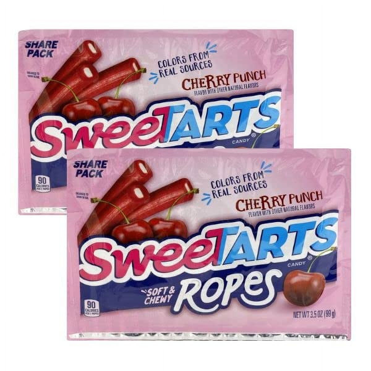 Pack) Sweet Tarts Ropes, Soft & Chewy, Cherry Punch, Share Pack 3.5 oz ...
