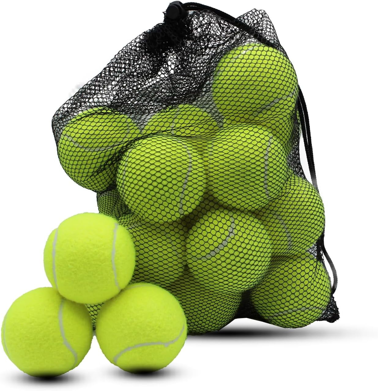 Pack Training Tennis Balls, High Elasticity Practice Balls for Beginner ...