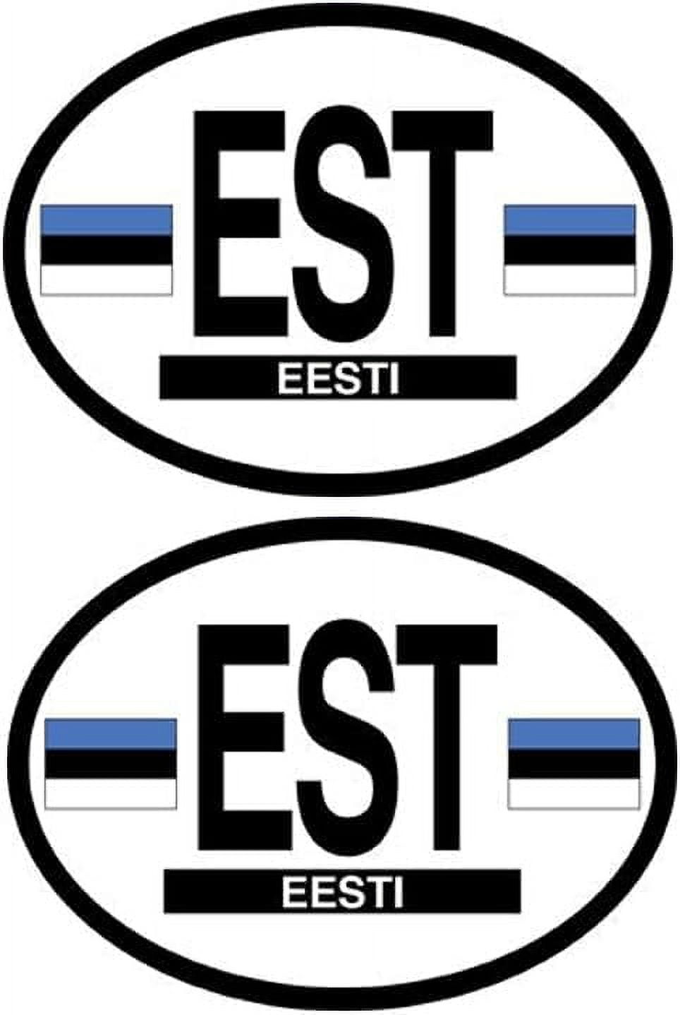 Pack of Two Ethiopia Flag-It Brand International Country Oval Decal ...