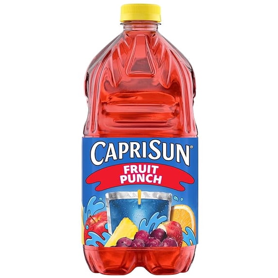 Pack of 1 Capri Sun Fruit Punch Flavored Juice Drink Blend, 64 oz ...